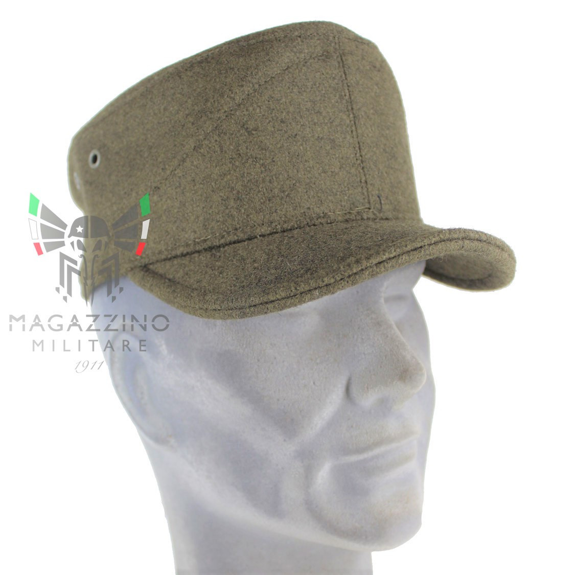 Berretto cappello "Norvegese" Esercito Italiano Alpini originale PANNO ...