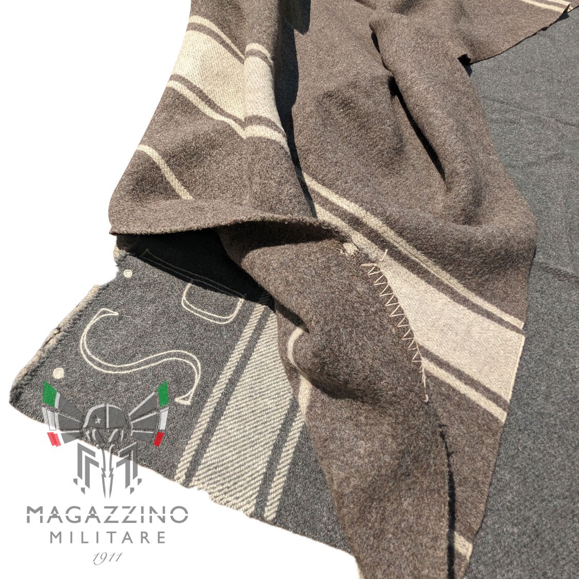 Coperta Lana 100% originale Militare Esercito Italiano Casermaggio ...