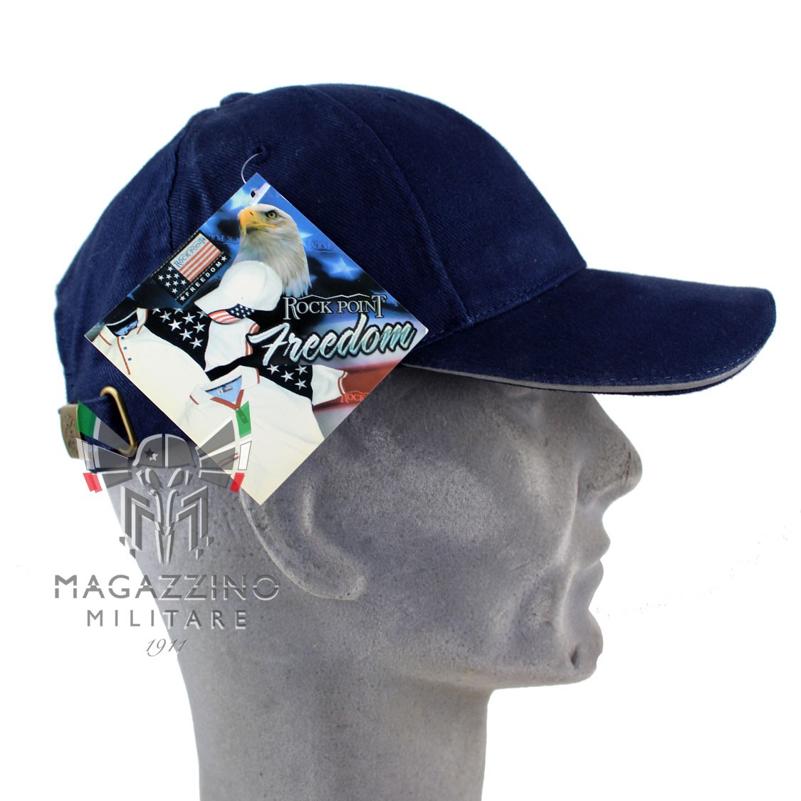 Fire Department Hat Original USA Blue Cotton Embroidered