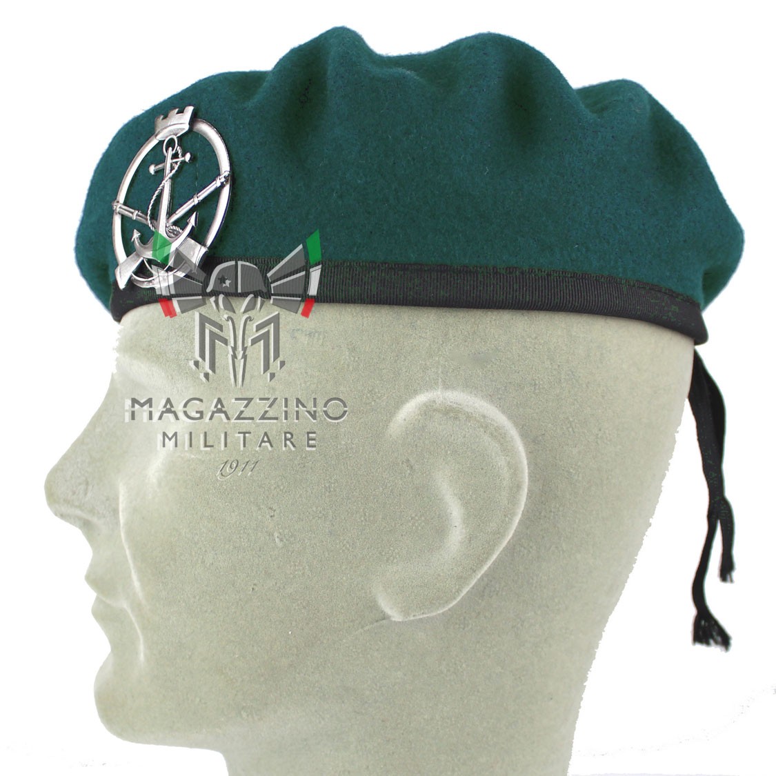 Basco Spagnolo Lagunari Battaglione San Marco Verde con Fregio ...