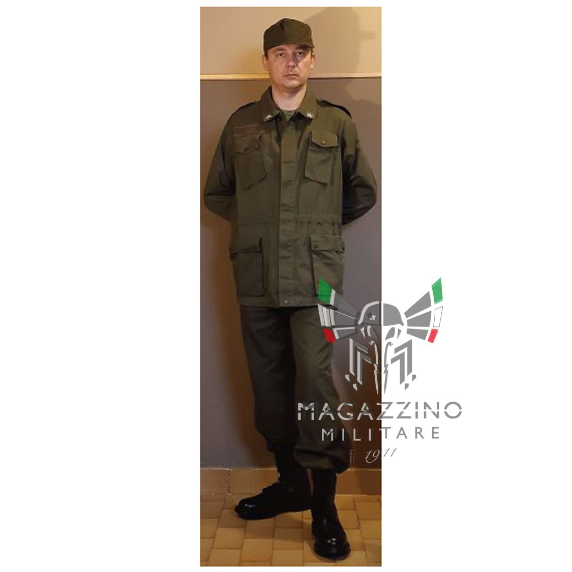 Green Roma77 Combat Uniform Italian Army, Jacket and Trousers NEW