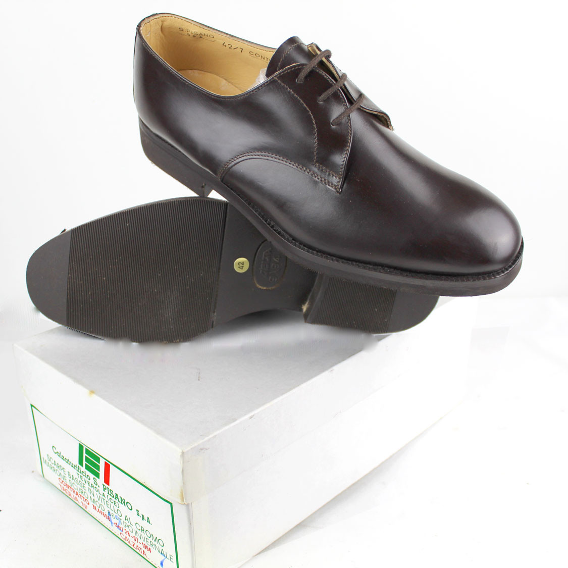 Brown Classic Shoes original Italian Army uniform made in Italy