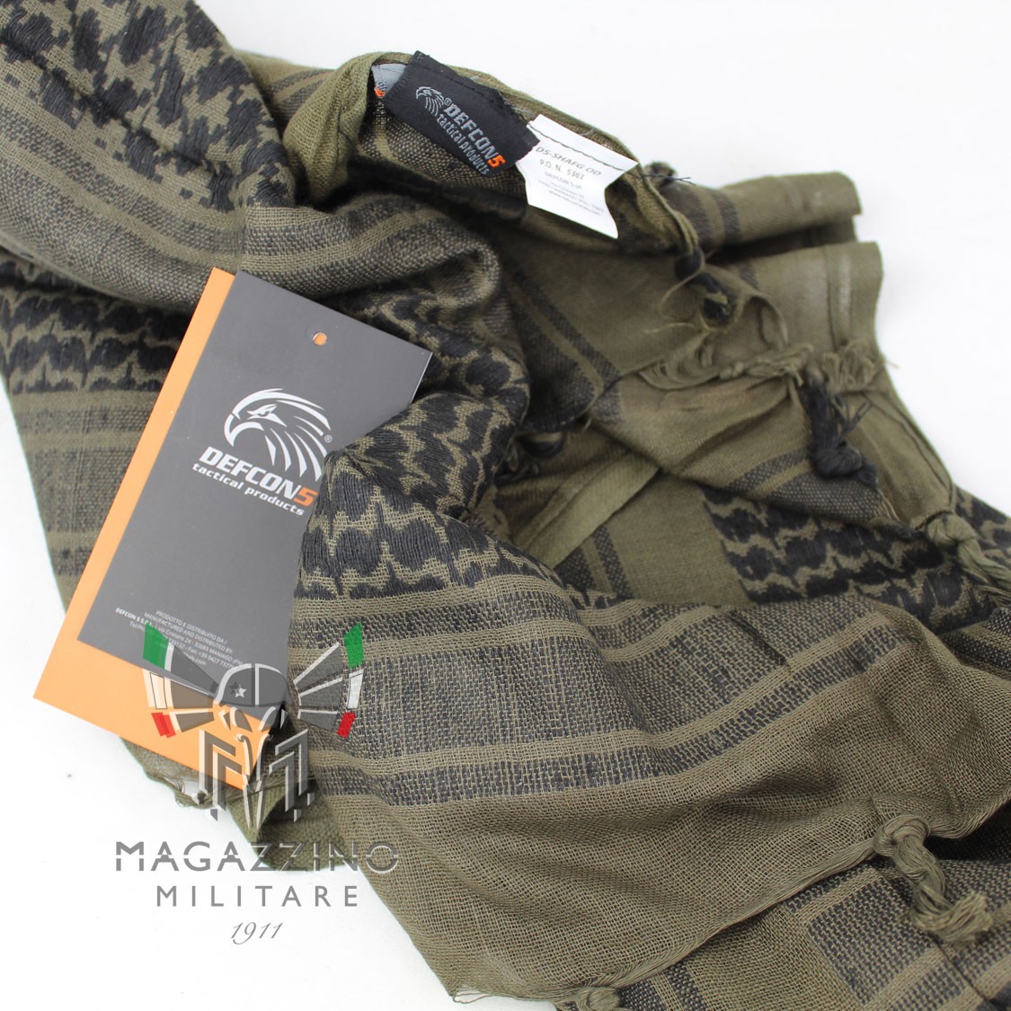 Green KEFIAH Shamag DEFCON 5 Military Scarf Cotton