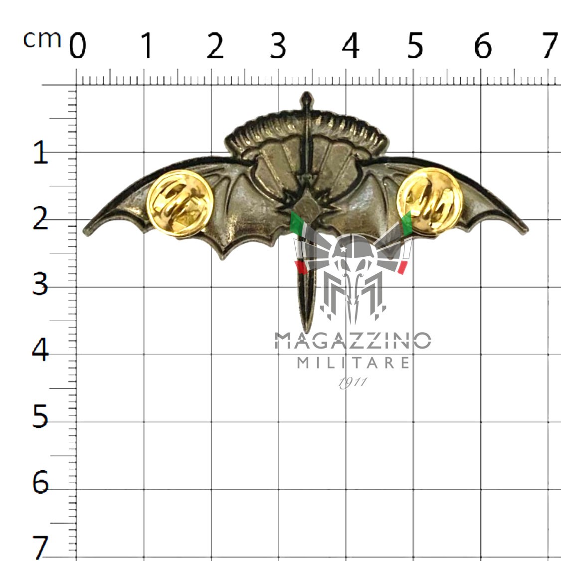 Military Paratrooper Folgore 185 RRAO Metal Badge Objectives Acquirer (205)