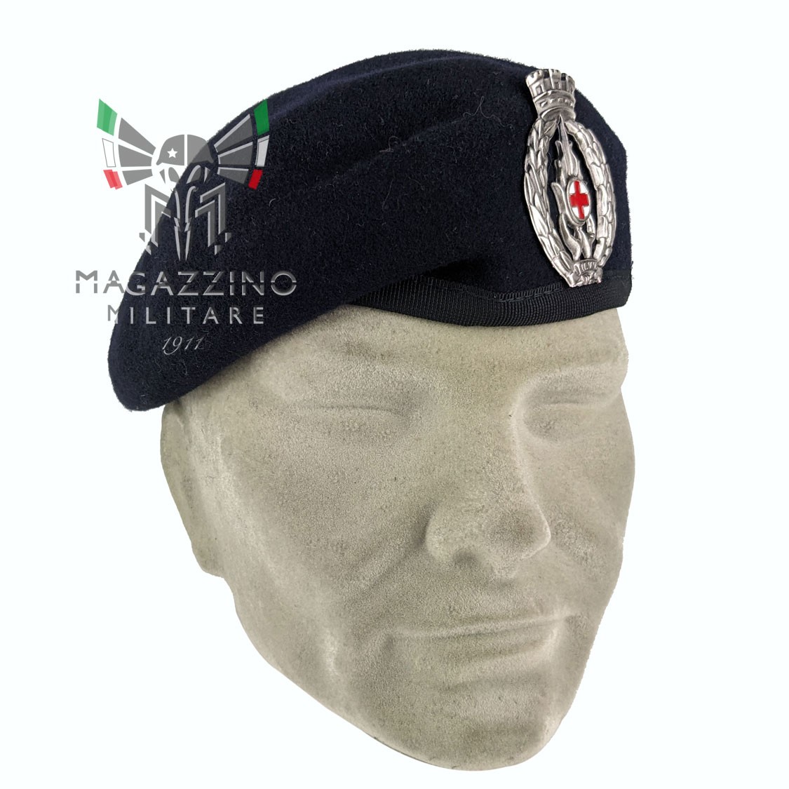 Fregio da basco metallo infermiere volontari Croce Rossa (213)