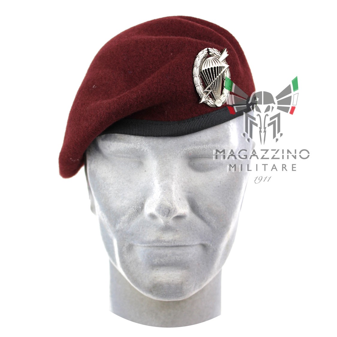 BASCO Militare 185° PARACADUTISTI ORIGINALE FOLGORE Esercito CON FREGIO