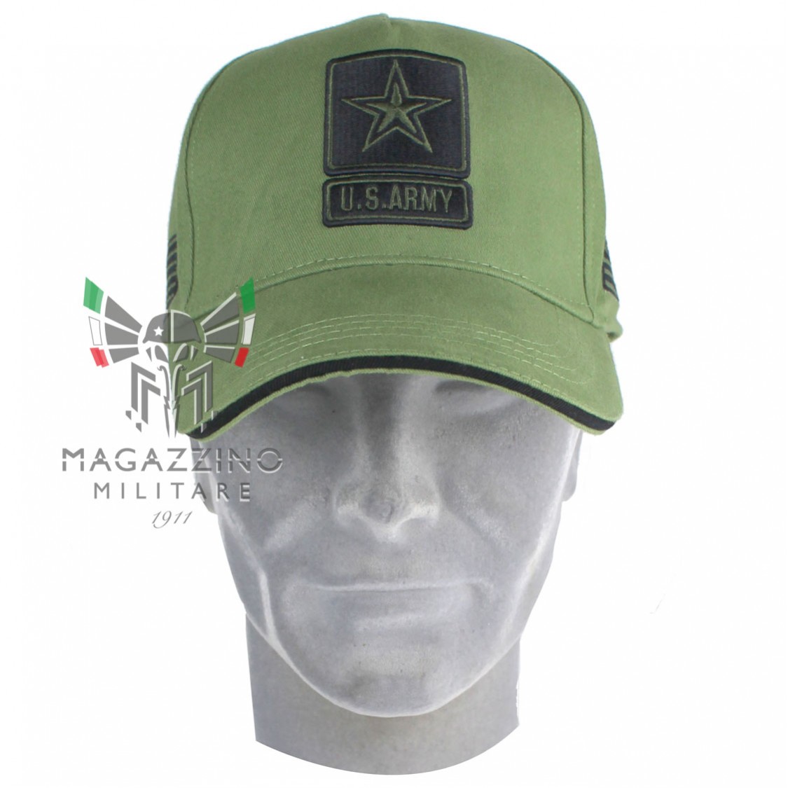 Cappello Baseball Militare Americano U.S. Army con Stella - 100% Cotone