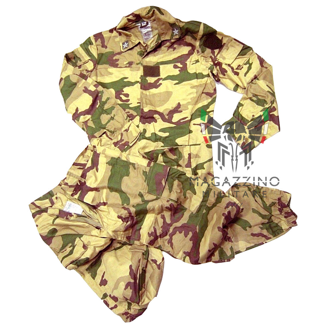 Original Desert camouflage uniform Italian Army Jacket and trousers NEW