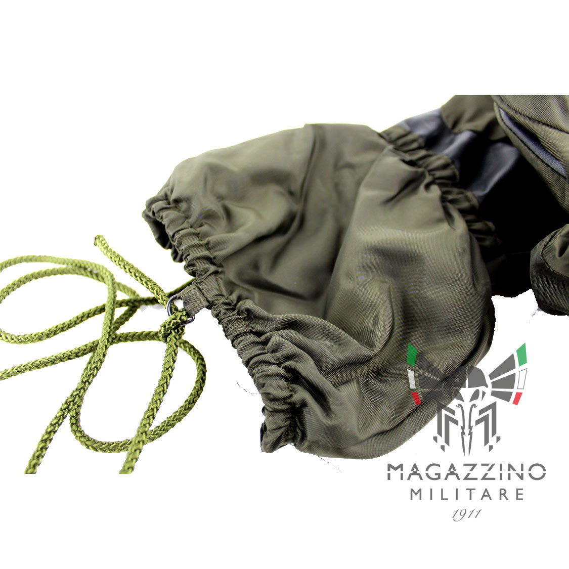 Gloves mittens Nylon and leather original Italian Army lined Alpini