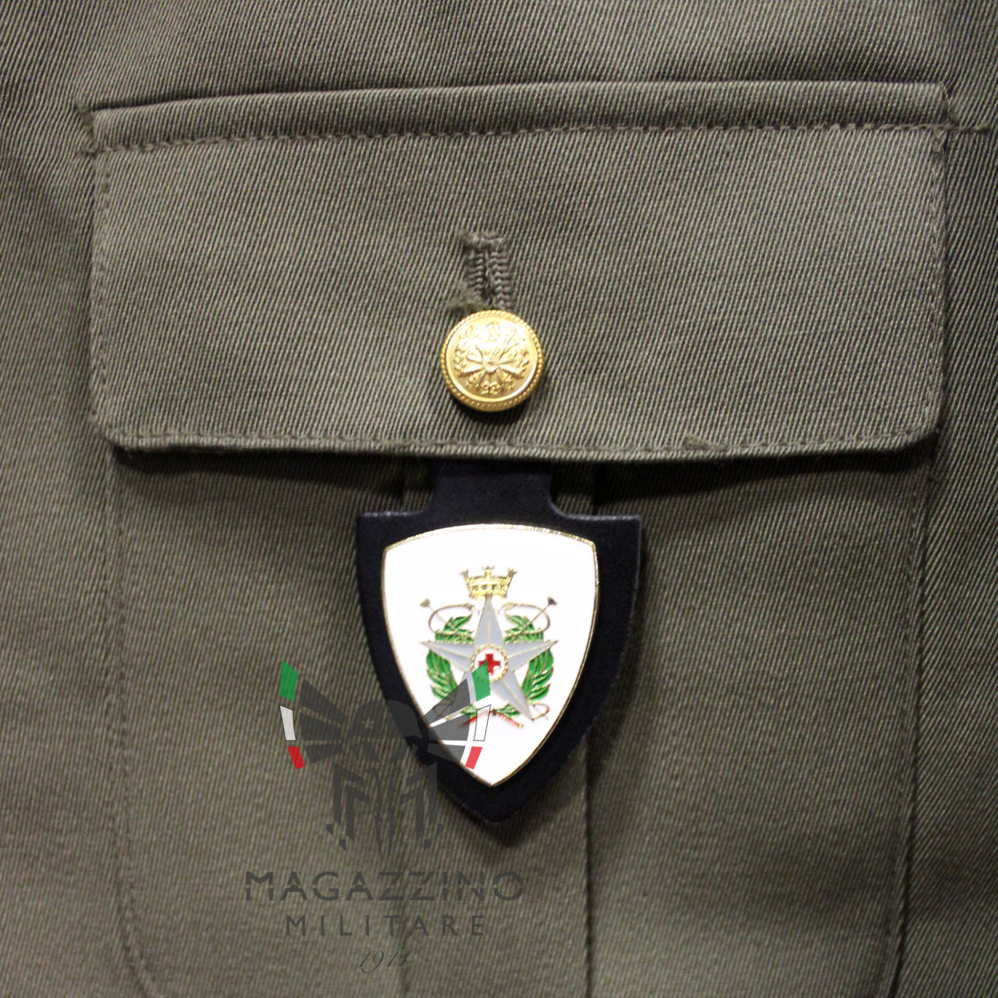 Pendif Placca Pettorale per la divisa del Corpo Militare della Croce ...